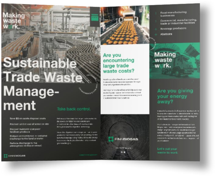 Sustainable Trade Waste Management - Finn Biogas